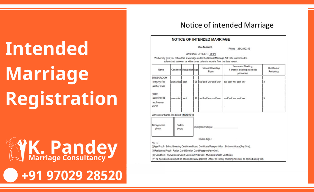 Intended Marriage Registration Process in Mumbai | 9892440855